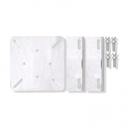 Plaque de fixation par crapautage sur poutre métallique pour ligne de ...